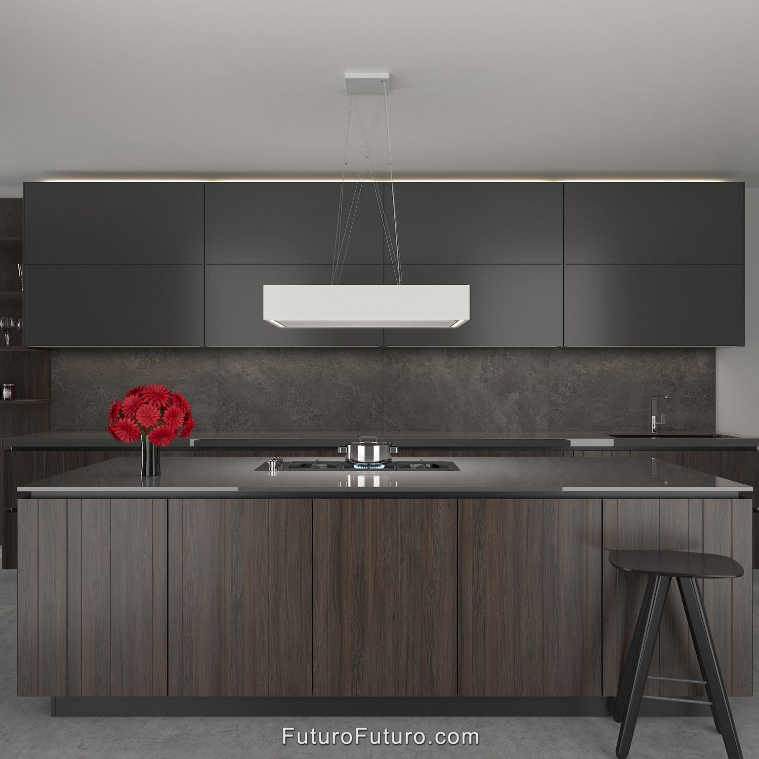 Futuro Futuro 36″ Balance White Island Range Hood