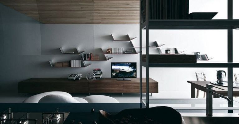 Home Design Ideas: "Flying" Designer Shelves - Futuro Futuro Range Hoods